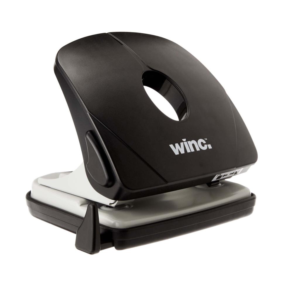 Winc Heavy Duty 2 Hole Punch Black 25 Sheet Capacity | Winc
