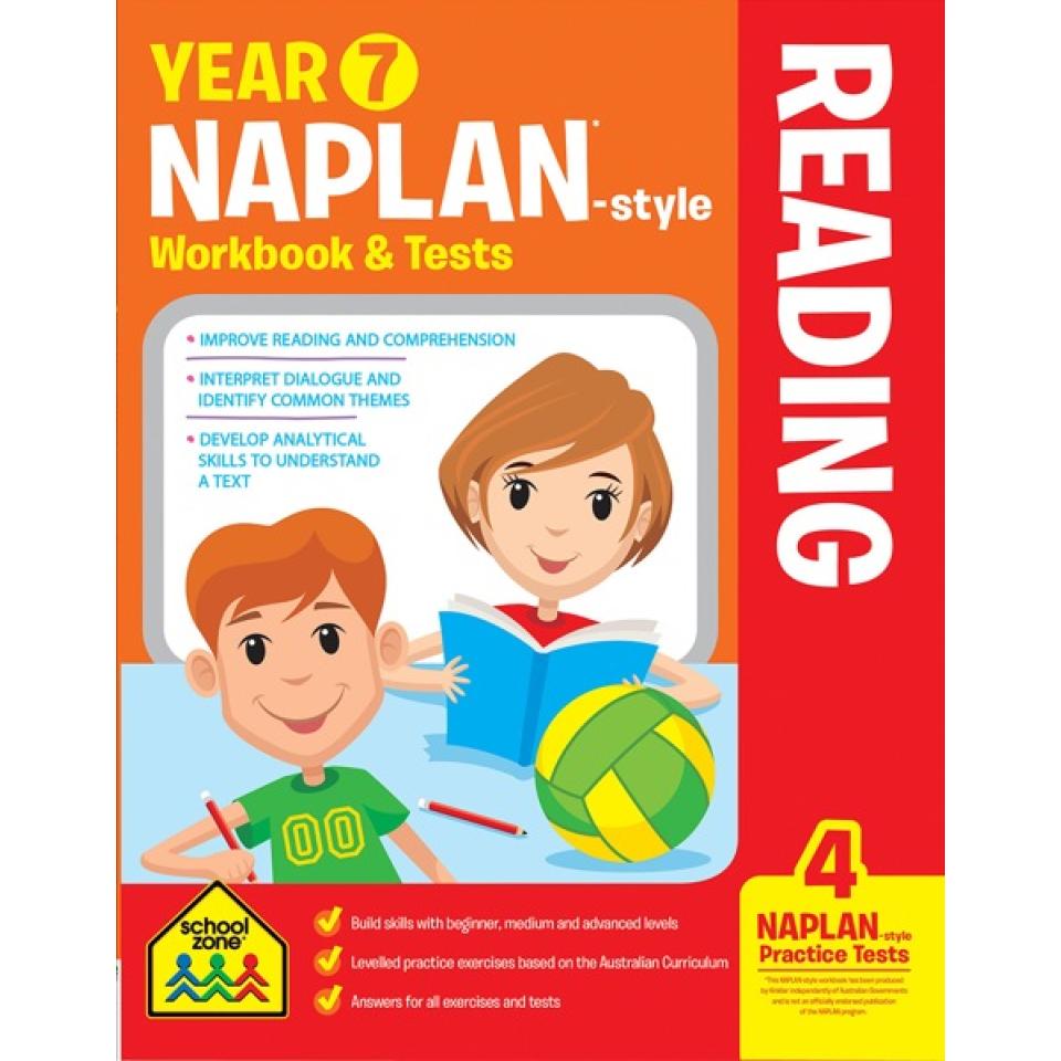 School Zone Year 7 Reading Naplan-style Workbook And Tests | Winc