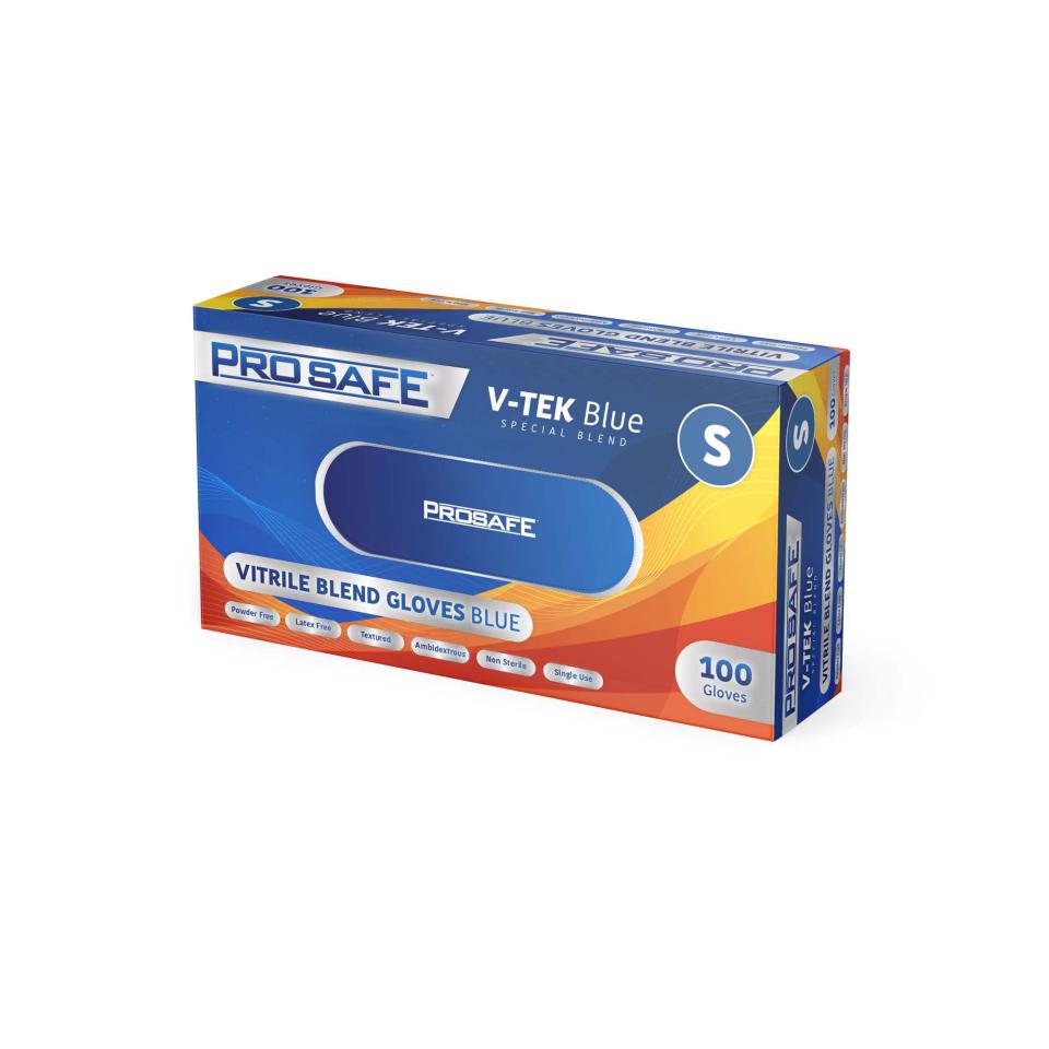 Prosafe V-tek Blue Special Blend Vitrile Gloves Powder Free Box 100 | Winc