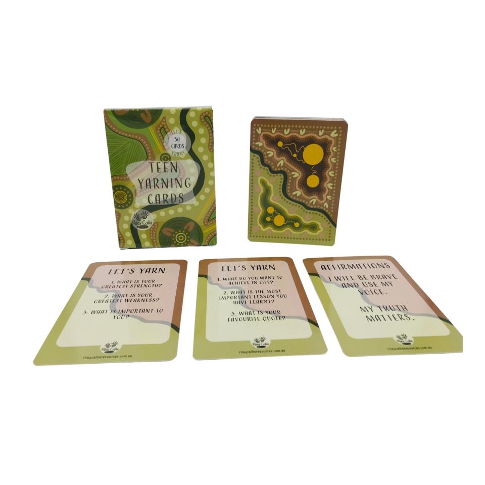 Riley Callie Resources Teen Yarning Cards Green And Brown Set 30 | Winc