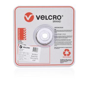 Velcro Adhesive Spots Loop Only 22mm Piece 900 White | Winc
