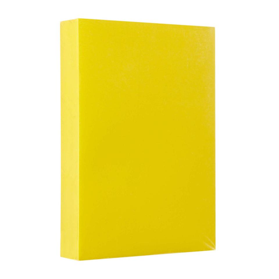 Winc Premium Coloured Cover Paper A4 200gsm Lemon Pack 100 | Winc