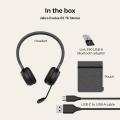 Evolve 65 TE Wireless Stereo Headset Teams 30m Range Noise Cancelling ...