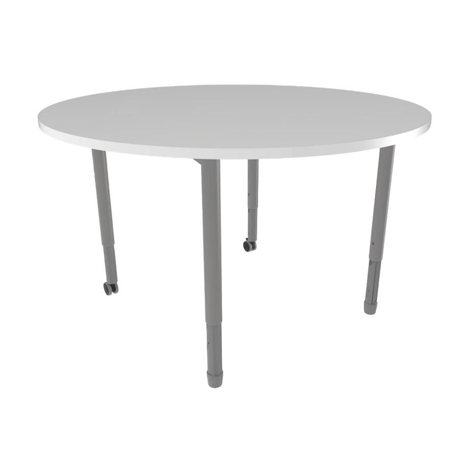 Sebel Twist n Lock Round Table 1200dia with Castors Rigid Edging Only ...