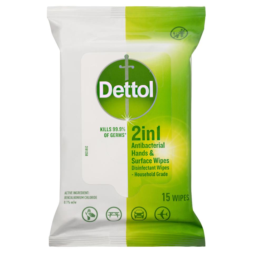 Dettol wipe store