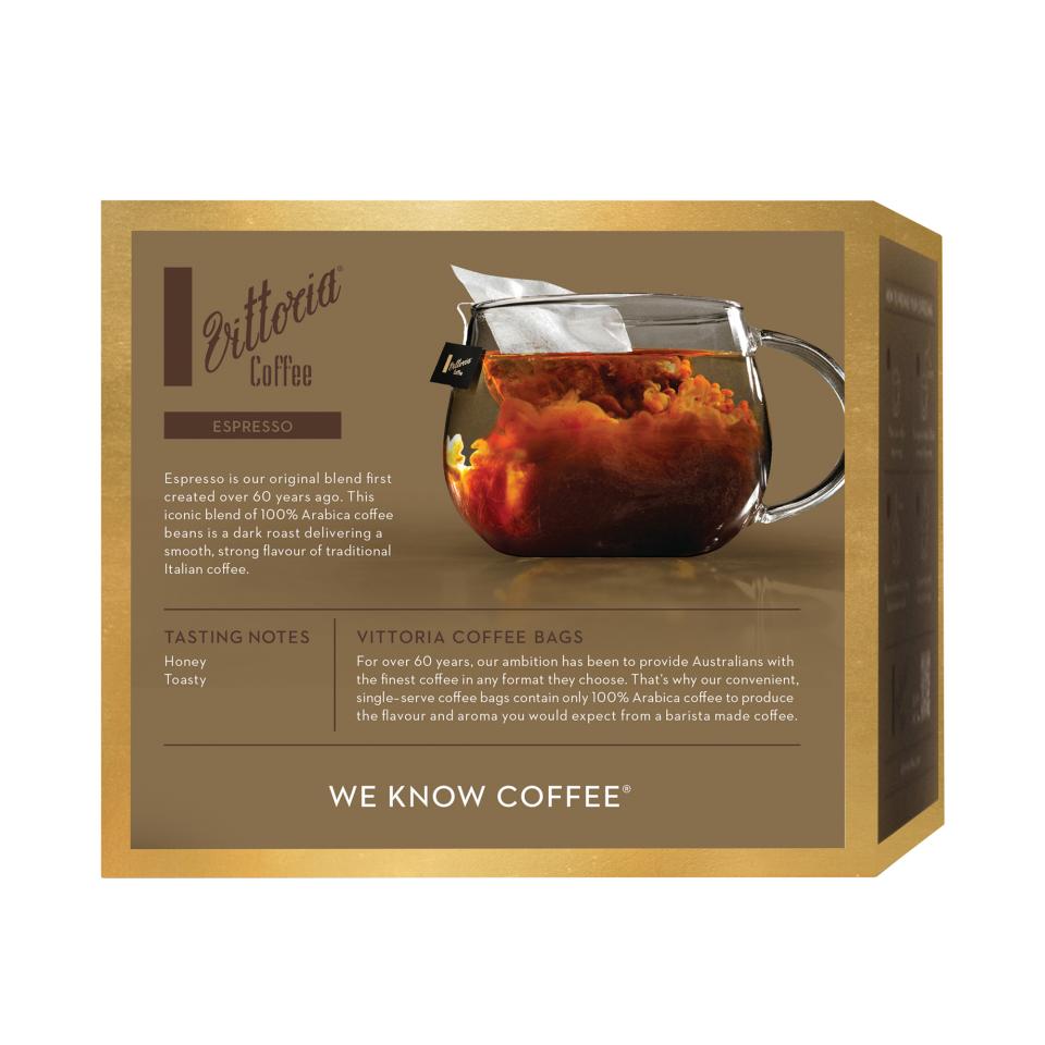 Vittoria Espresso Coffee Bags Box 20 | Winc