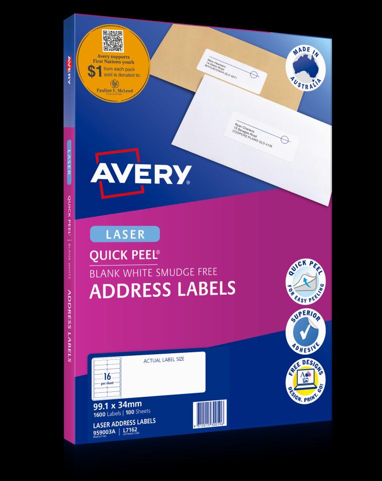 Avery Quick Peel Address Labels With Sure Feed Laser Print | Winc