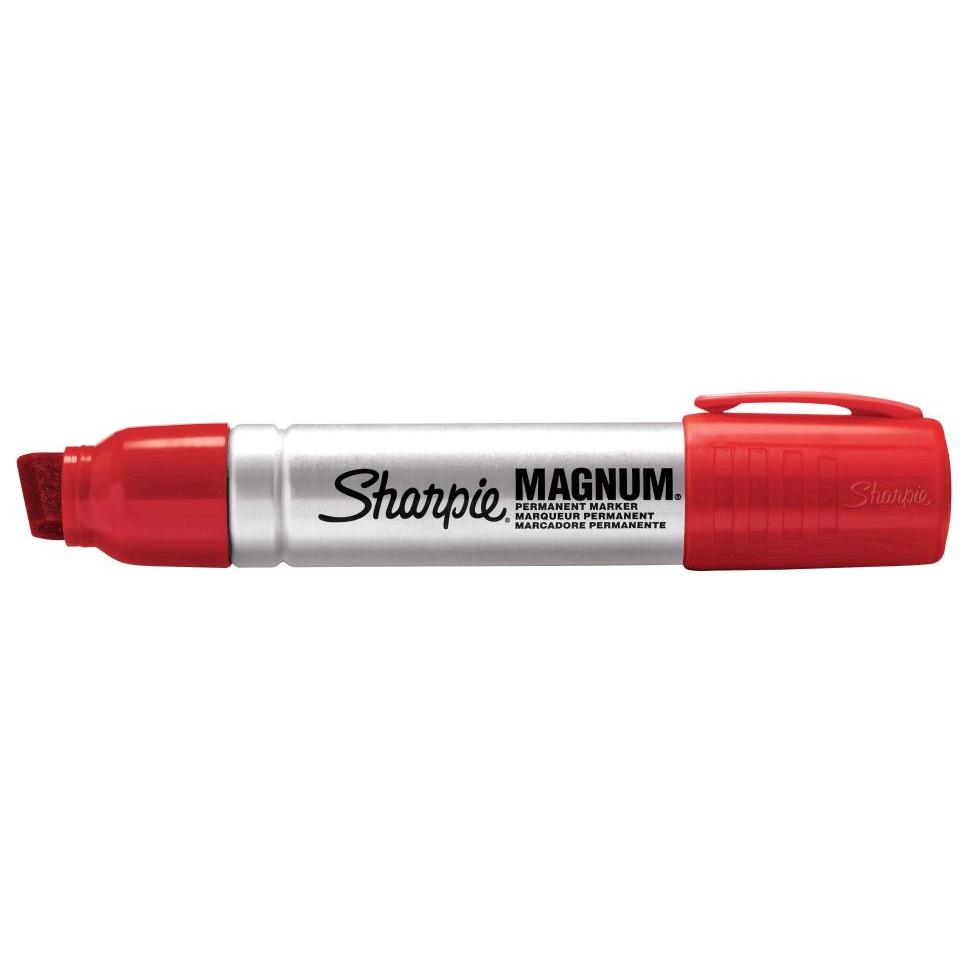 Sharpie Pro Magnum Permanent Marker Chisel Tip 7.0-15mm Red | Winc