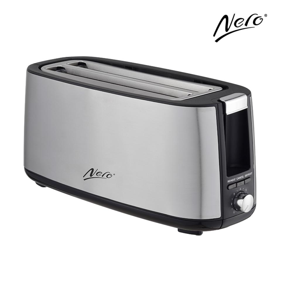 Nero 4 Slice Toaster Stainless Steel | Winc
