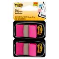 Post-It Flags 25.4 x 43.2mm Bright Pink Pack 2 | Winc