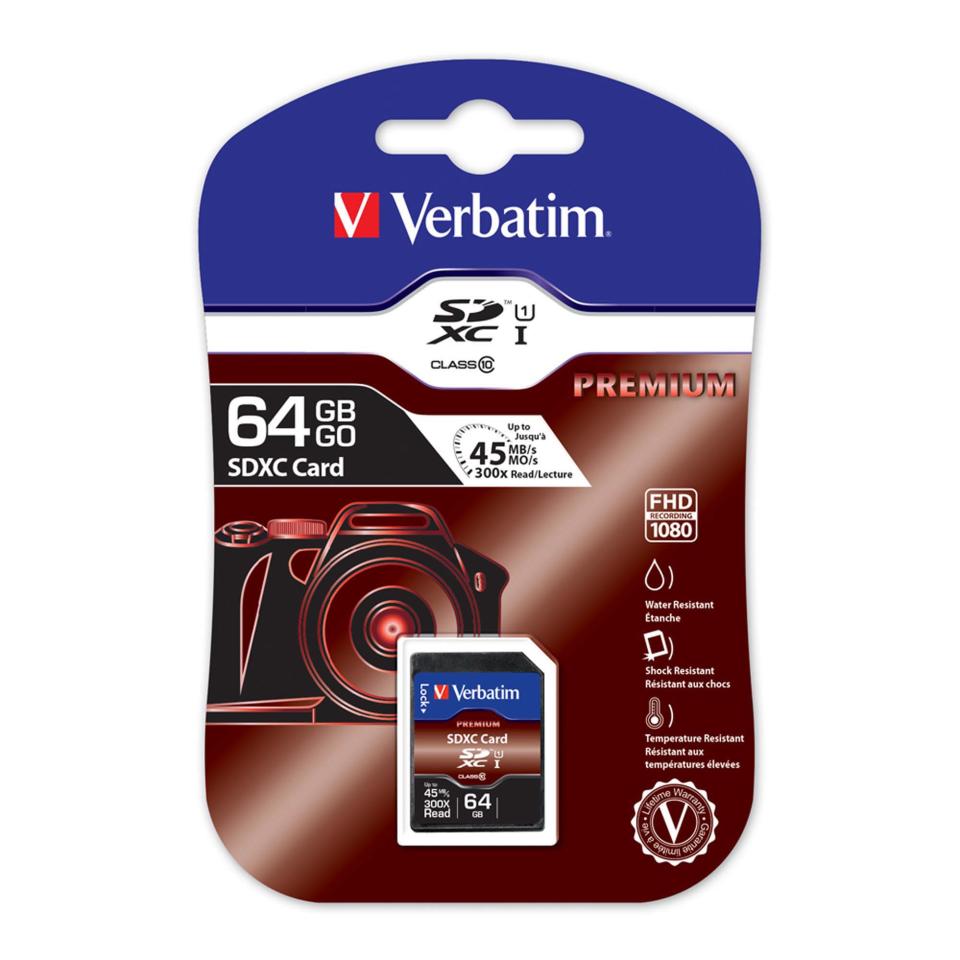 Verbatim Premium SDXC 64 GB Memory Card | Winc