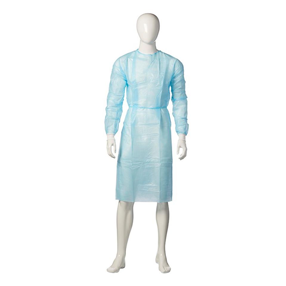 Prosafe Impervious Isolation Gown With Knitted Cuffs Blue | Winc