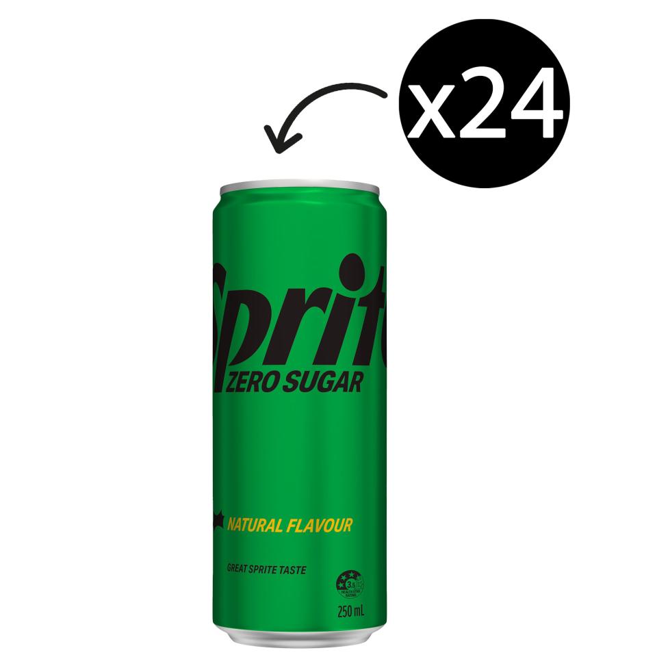 Sprite Zero Sugar Can 250ml Carton 24 | Winc