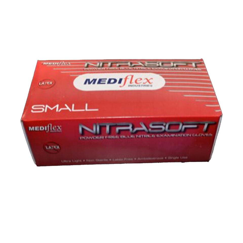 Mediflex Nitrasoft Nitrile Gloves Powder Free Small Box 200 | Winc