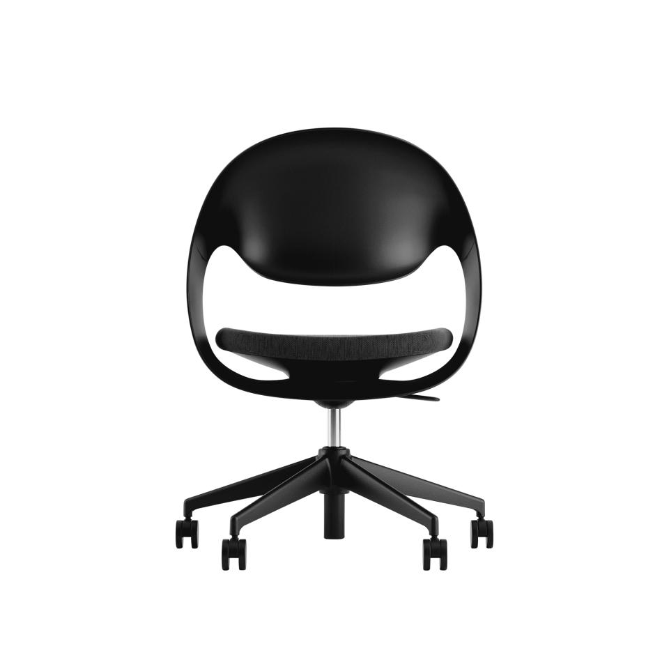 Konfurb Loop 5 Star Chair Black Frame Black Seat | Winc