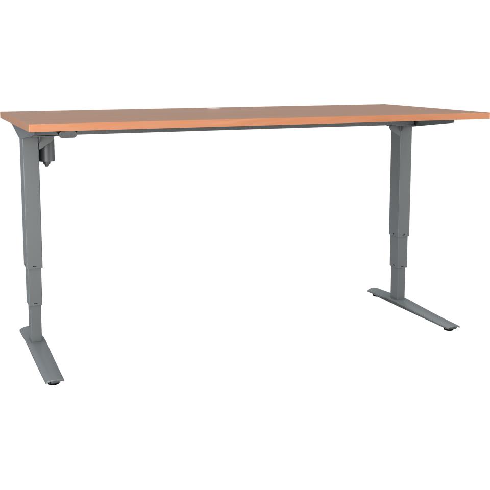 Conset 501-43 Desk 640-1275h x 1500w x 800dmm White/White | Winc