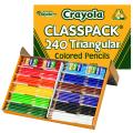 Crayola Triangular Coloured Pencils 12 Sharpener Box 240 | Winc