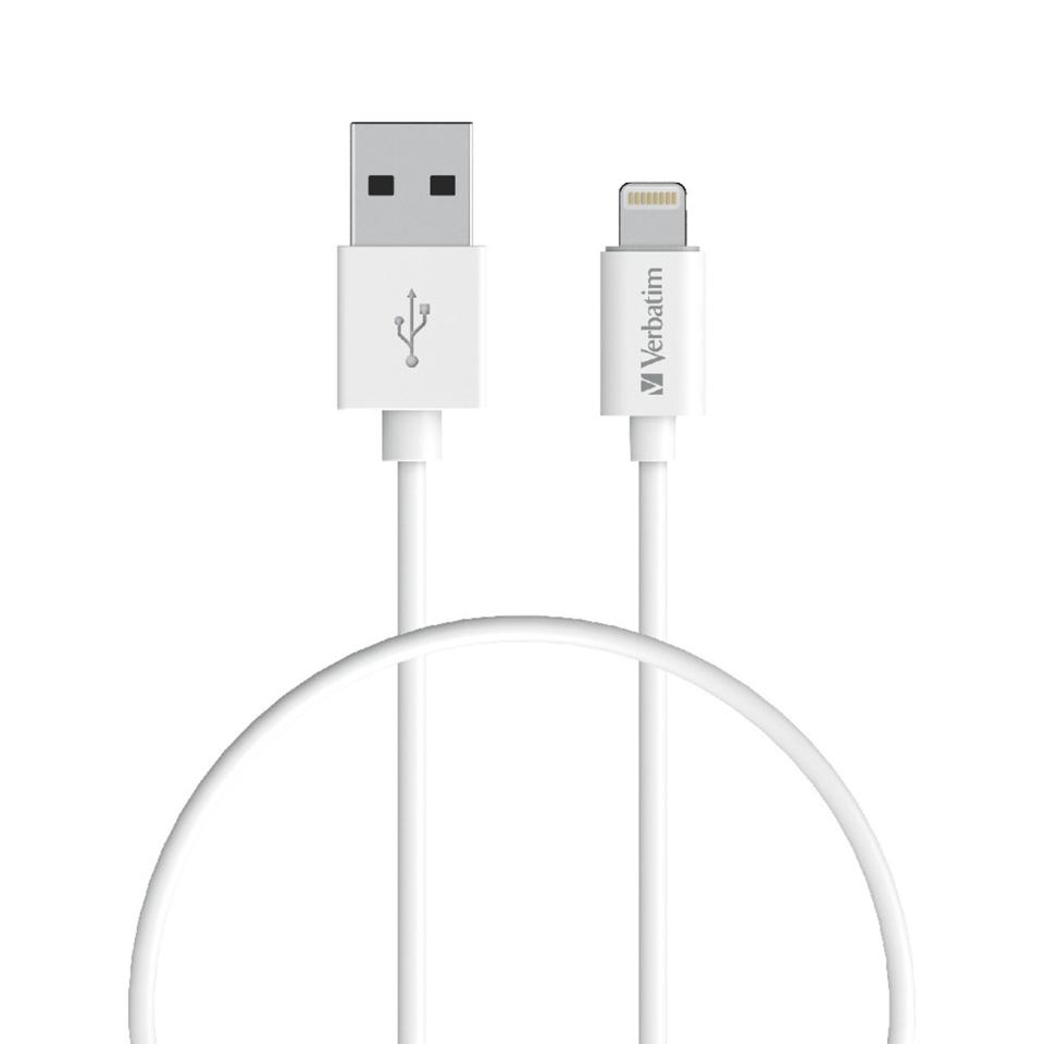 Verbatim USB-A To Lightning Mfi Cable 1.5 M White | Winc