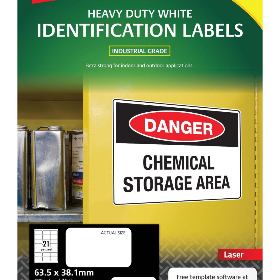 Avery L7060 Heavy Duty Labels for Laser Printers 63.5 x 38.1mm White ...