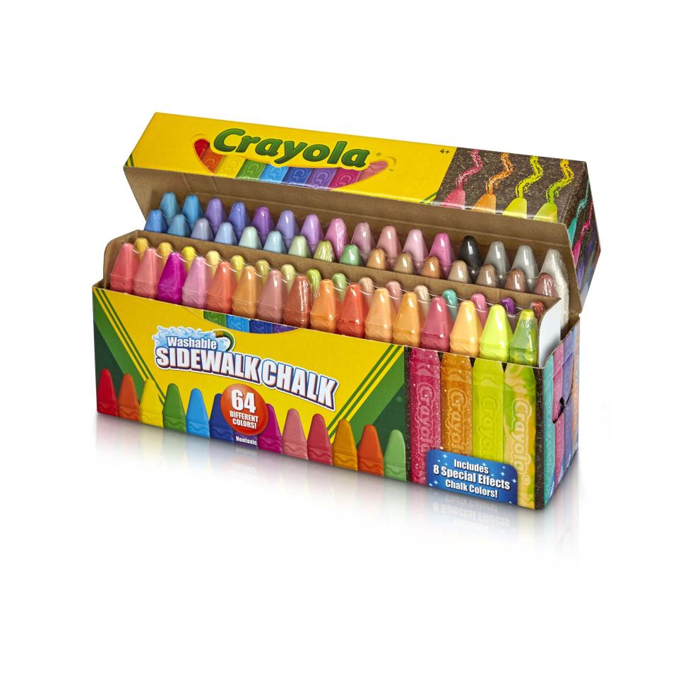 Crayola Washable Sidewalk Chalk Carton 64 | Winc