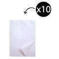 Winc Ruled Writing Pad A4 Bond 60gsm White 100 Sheets Pack 10 | Winc