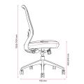 Buro NX Mesh Chair Grey with Black Frame with 2D Arms | Winc