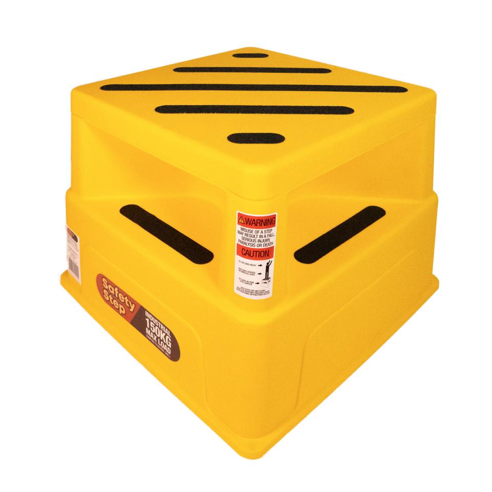 Brady Safety 1 Step Stool 150kg Capacity Yellow | Winc
