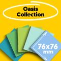 Post-it 100% Recycled Paper SS Notes 76x76 Oasis Pack 12 | Winc