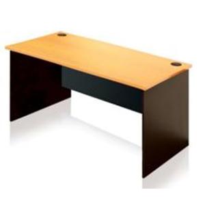 Rapid Line Open Desk 730h x 1500w x 750dmm Beech/Ironstone | Winc