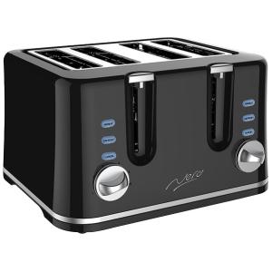 Nero 4 Slice Square Toaster Black | Winc