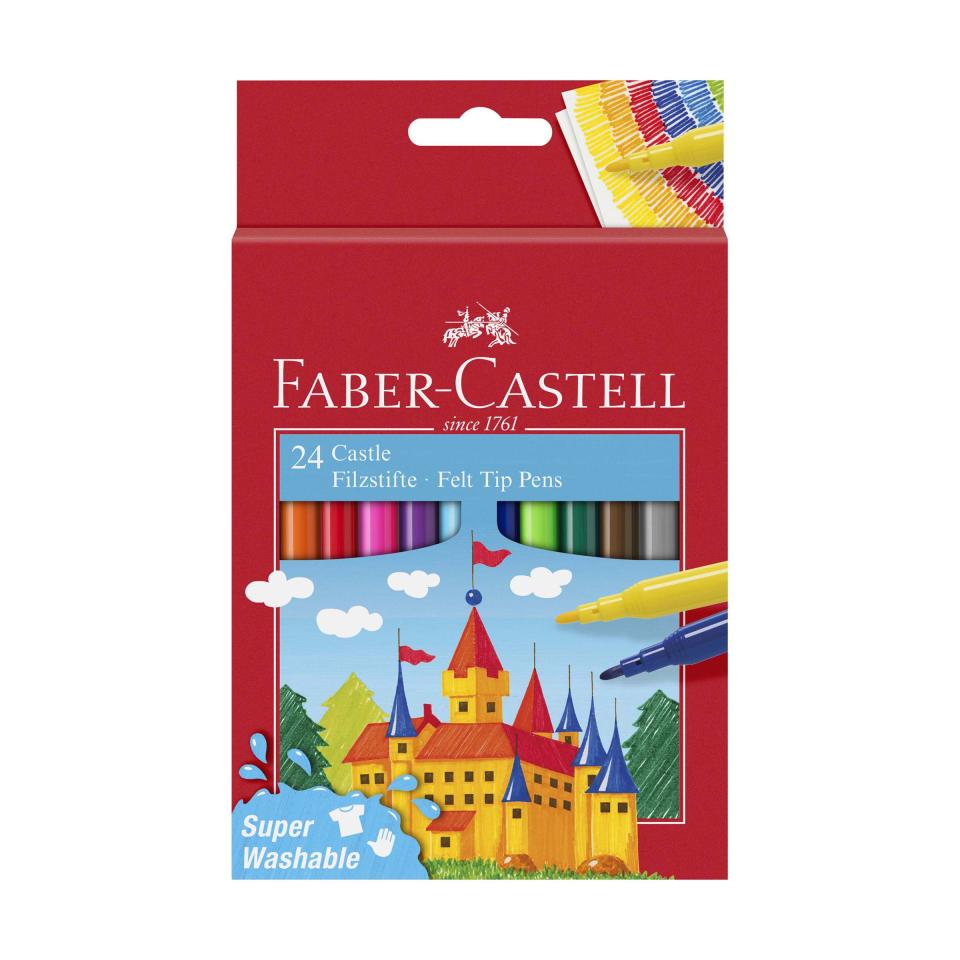 Faber-Castell Felt Tip Colour Markers Assorted Pack 24 | Winc