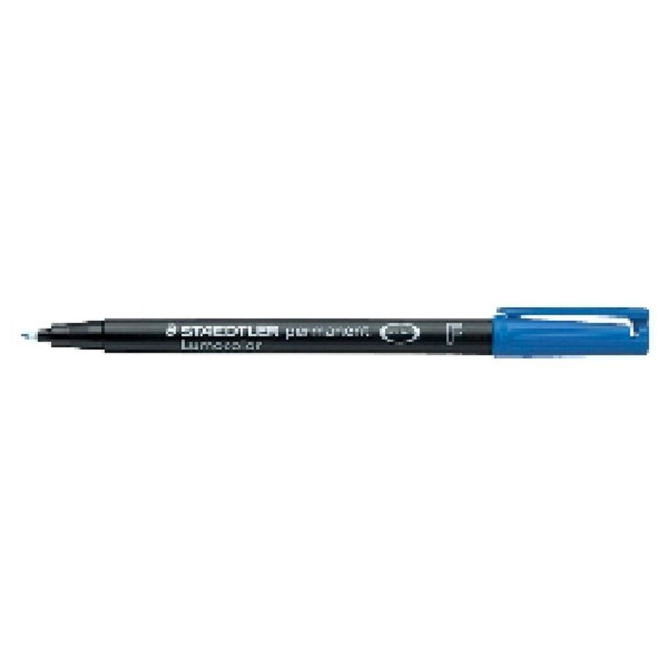 Staedtler Lumocolor Blue Permanent Marker 0.6mm Fine Tip | Winc