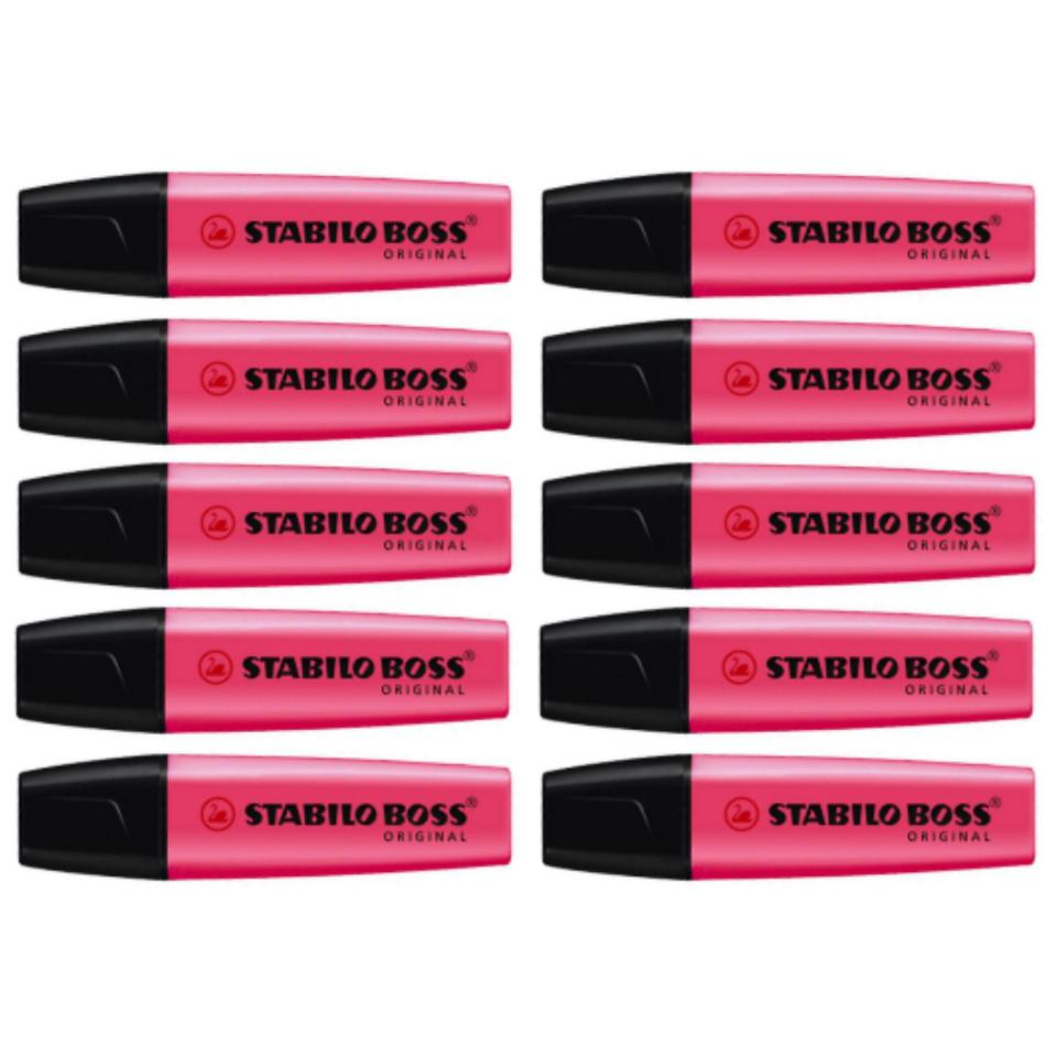 Stabilo Boss Highlighter Pink Box 10 | Winc