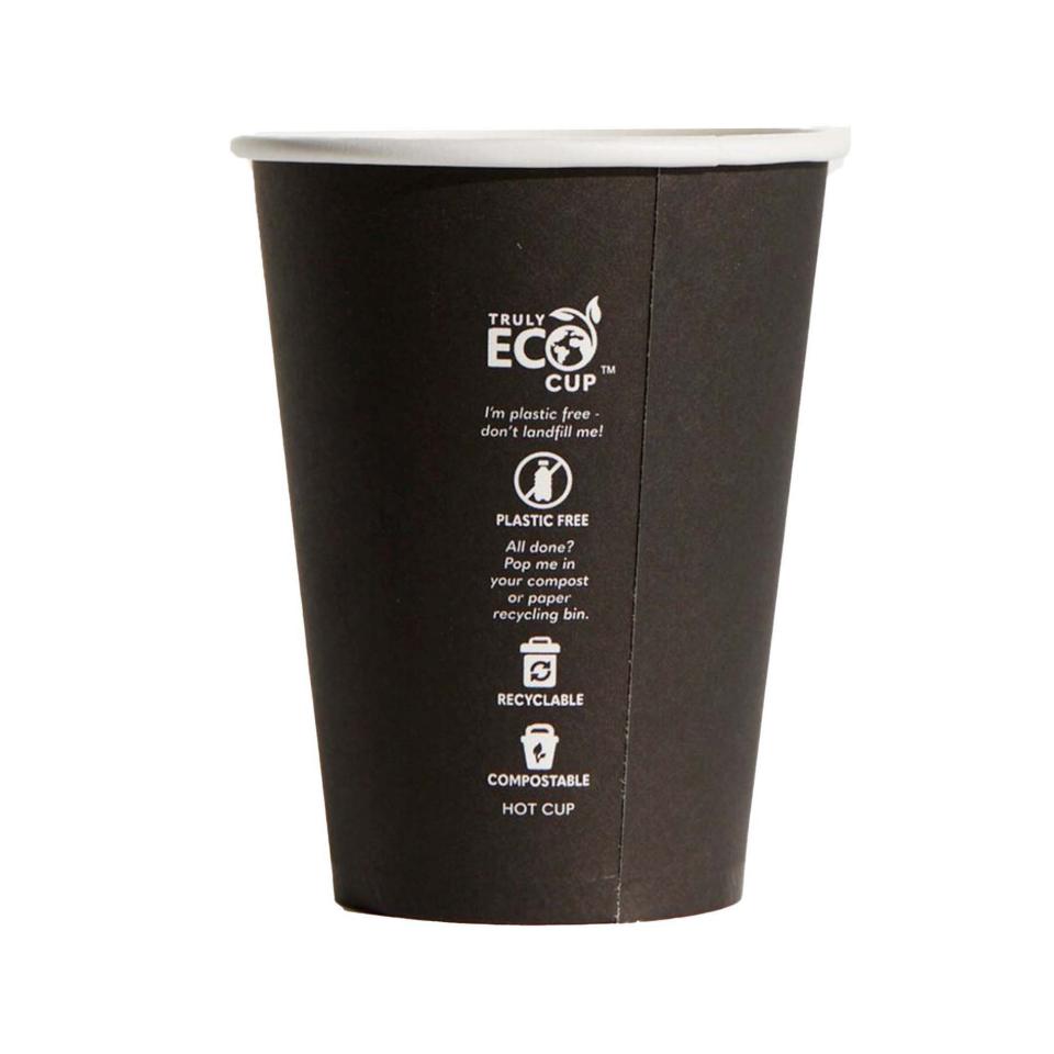 Truly Eco Double Wall Coffee Cup Black 12oz Carton 500 | Winc