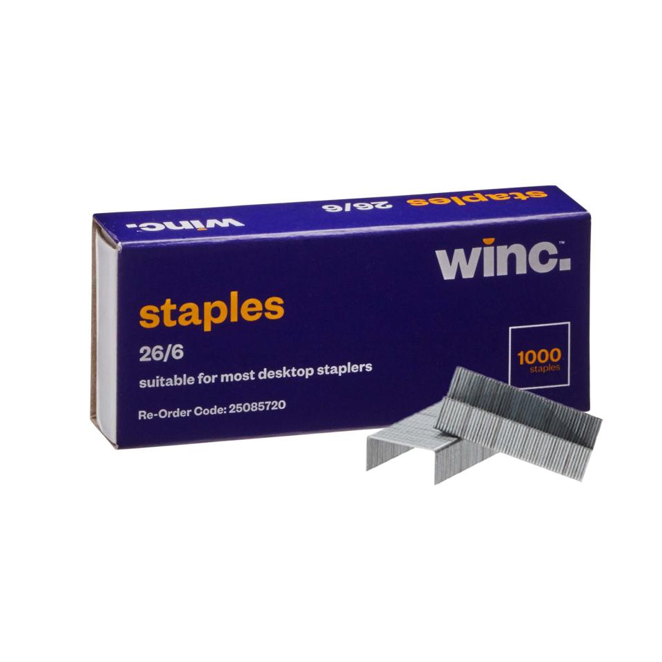 Winc Staples 26/6 Box 1000 | Winc