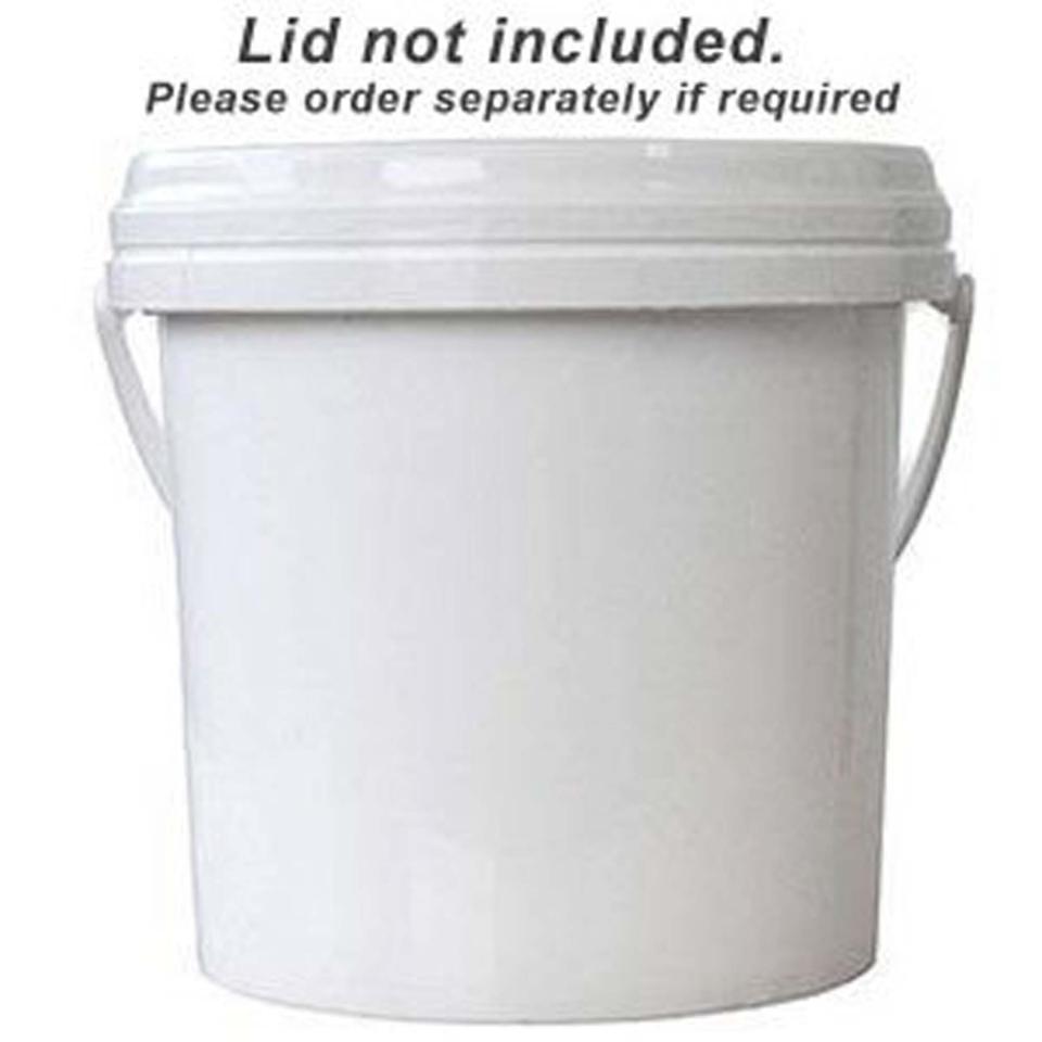 Plastic Vi 42535 Round Pail With Plastic White Handle 2L | Winc