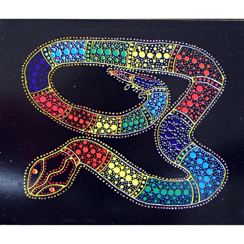 Kurrajong Aboriginal Products Rainbow Serpent Puzzle 8 Pce 20x24cm kurrajong-aboriginal-products-rainbow-serpent-puzzle-8-pce-20x24cm