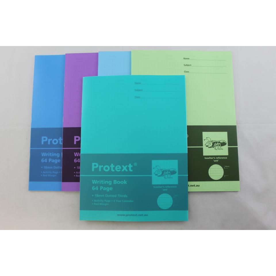 Protext Writing Book Polypropylene 18mm Dotted Thirds 64 Pages Ant | Winc