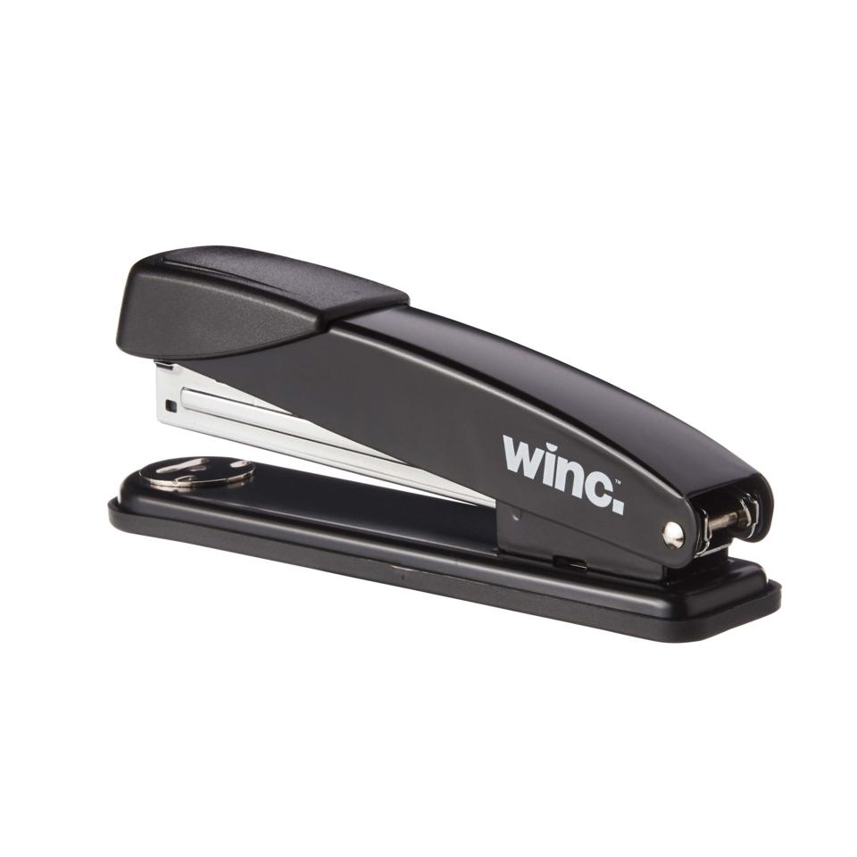 Winc Metal Desktop Full Strip Frontload Stapler Black | Winc