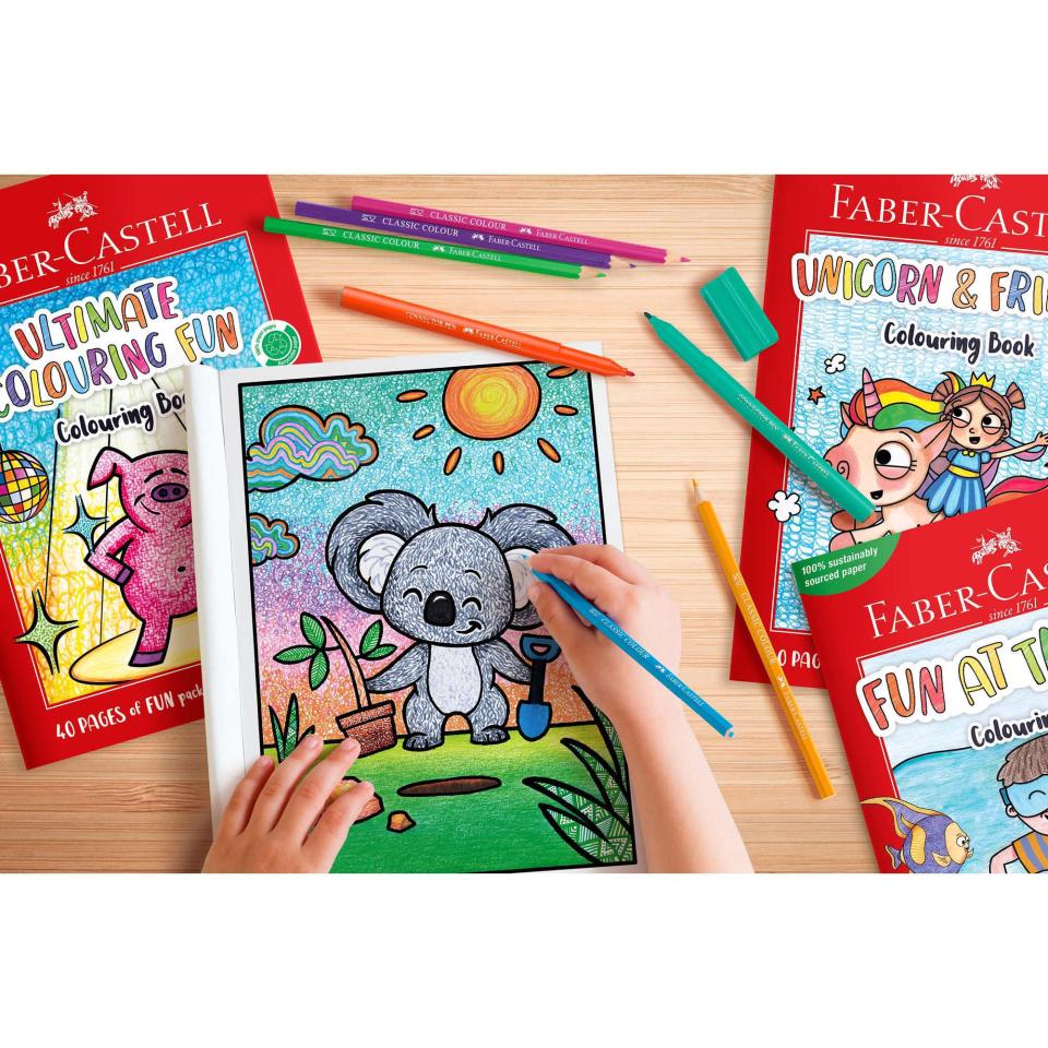 Faber-Castell Fun At The Sea 40 Page A4 Colouring Book | Winc