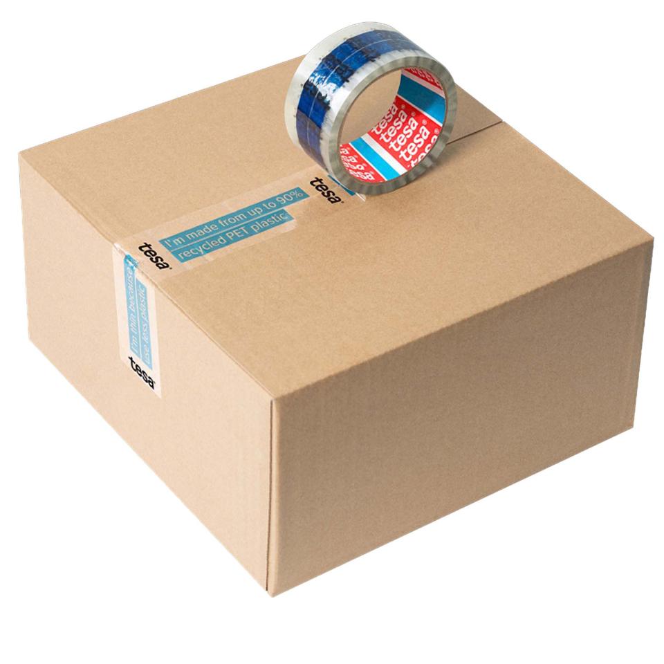 Tesa 60432 48mm X 50m Printed Recycled Polyester Packaging Tape Each | Winc