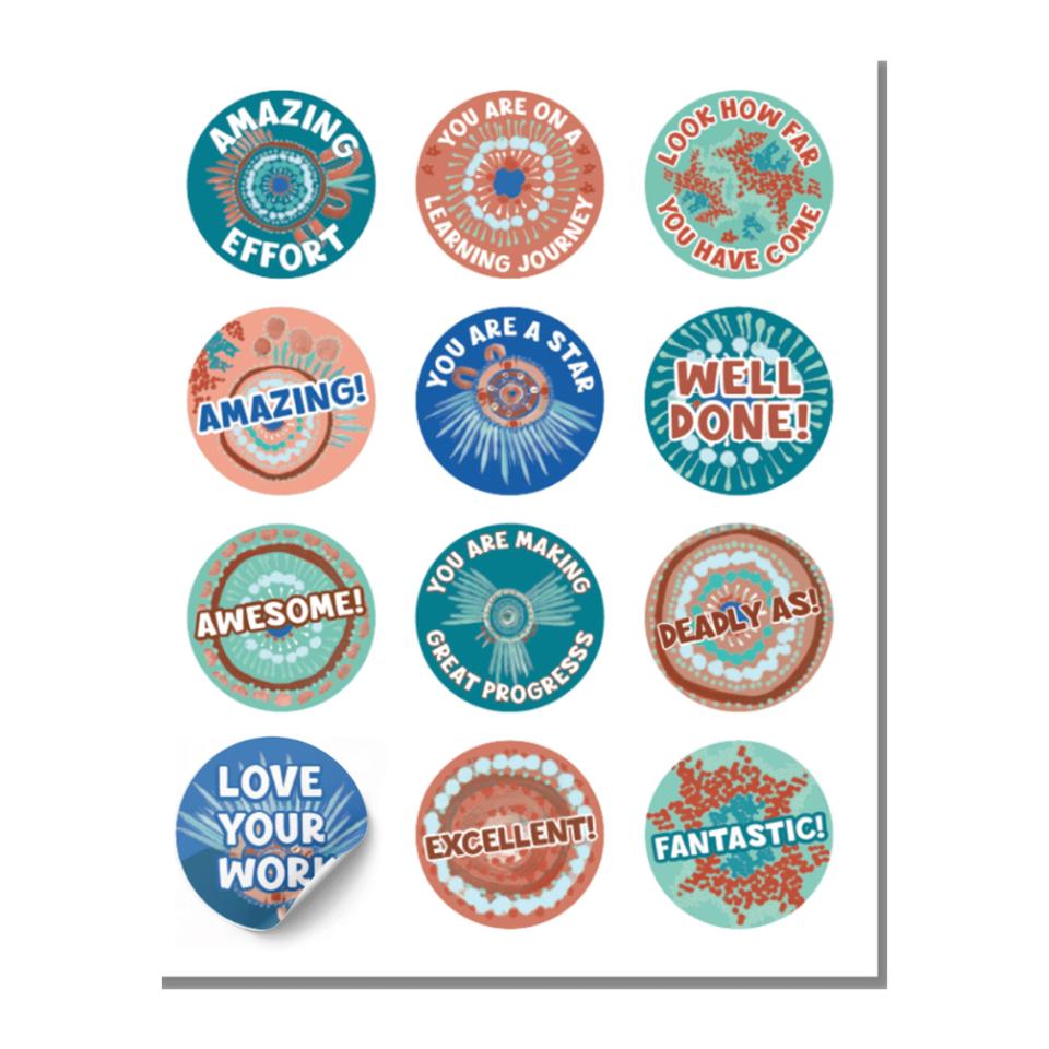 Songlines Ace Merit Stickers Kalkatungu Country Pack 120 | Winc