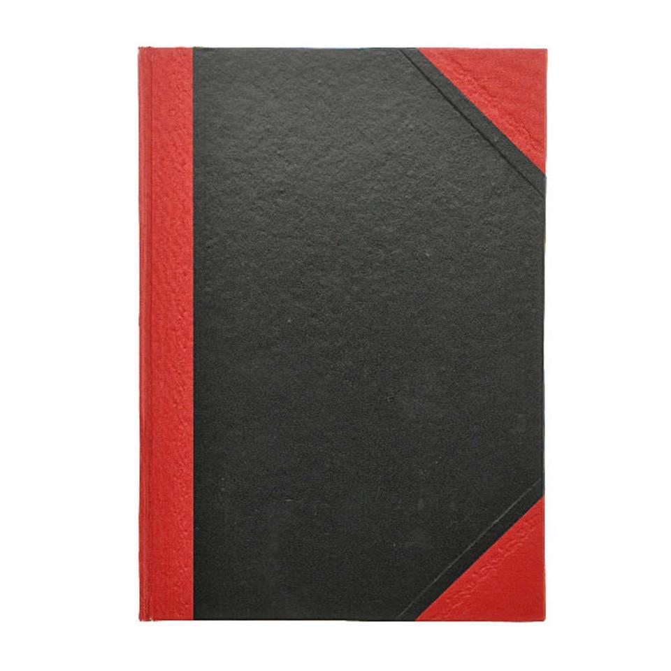 Cumberland Notebook Hardcover Ruled A4 200 Page Red/Black | Winc