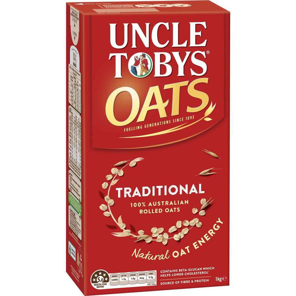 Uncle Tobys Oats Traditional 1kg | Winc