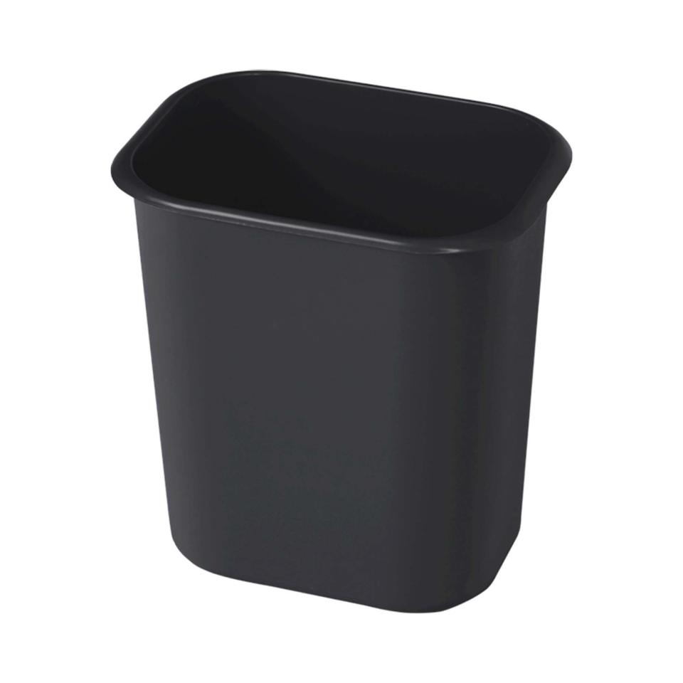 Compass Rectangular Waste Bin Plastic Black 14L | Winc