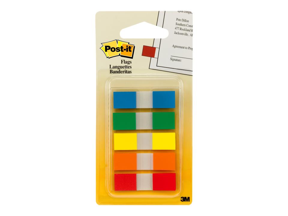Post-it Portable Mini Flags Assorted Pack 5 | Winc