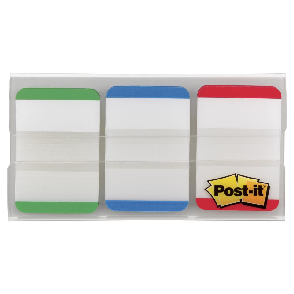Post-It Tabs 25.4 x 38.1mm Assorted Pack 3 | Winc