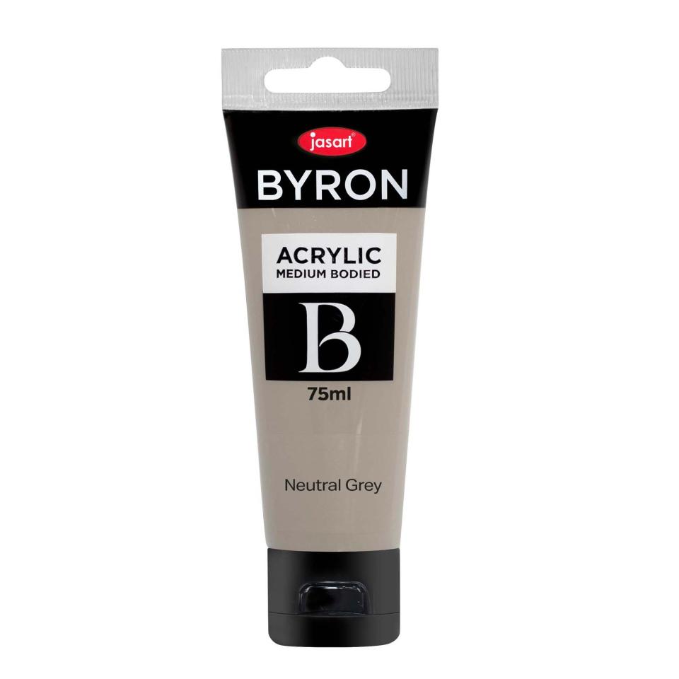 Jasart Byron Acrylic Paint Tube 75ml Neutral Grey | Winc