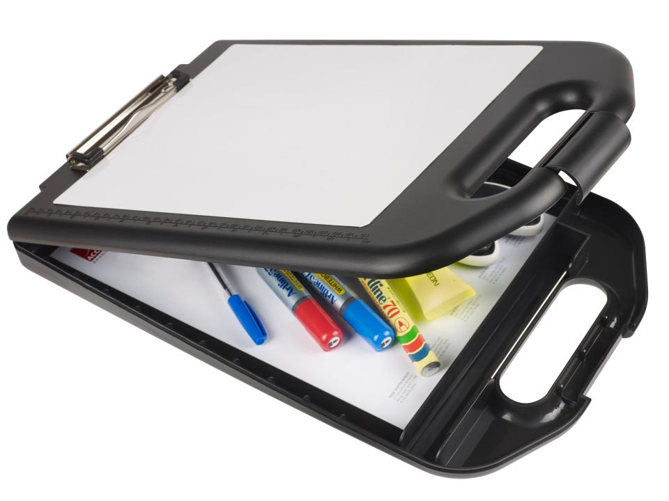 Marbig Professional Storage Clipboard With Whiteboard A4 Black | Winc