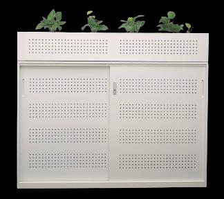Steelco Aier Cabinet Steel Sliding Door 1015h x 1600w x 450dmm In White ...